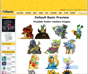 Neopets Site Themes